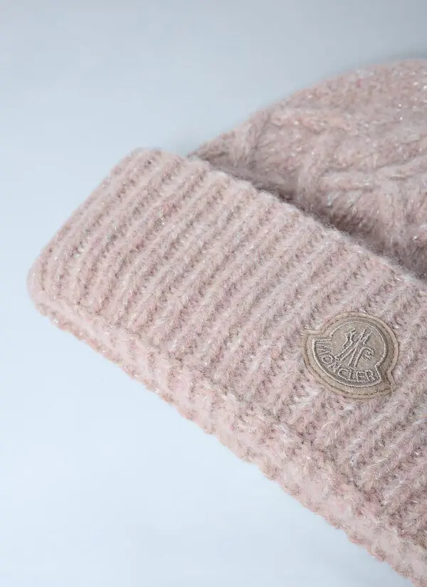 Moncler Logo Motif Beanie Hat