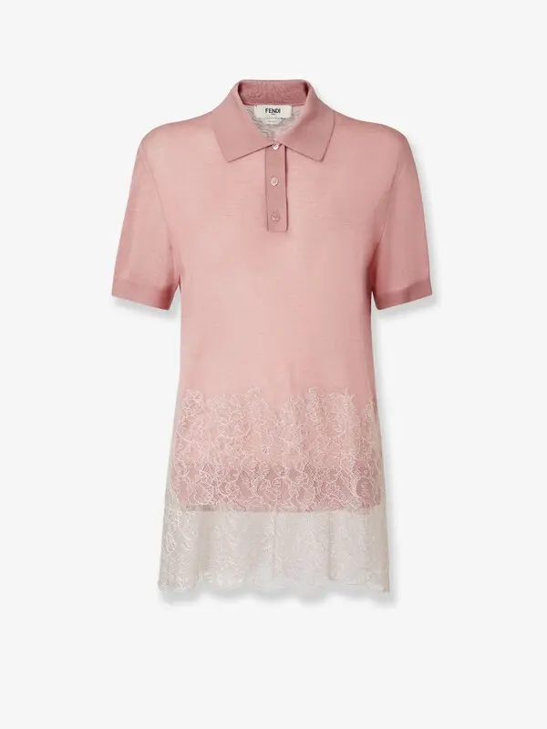 Fendi Cashmere And Silk Polo Shirt - Multicolor