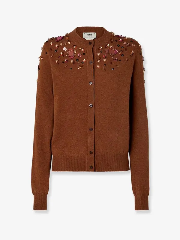 Fendi Wool And Cashmere Cardigan - Multicolor