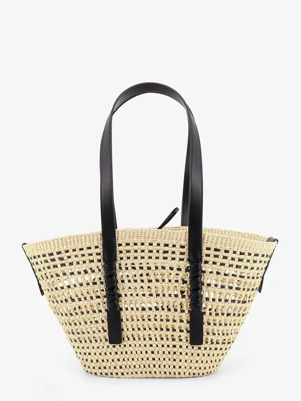 Loewe Paula's Ibiza -braid Raffia And Leather Shoulder Bag