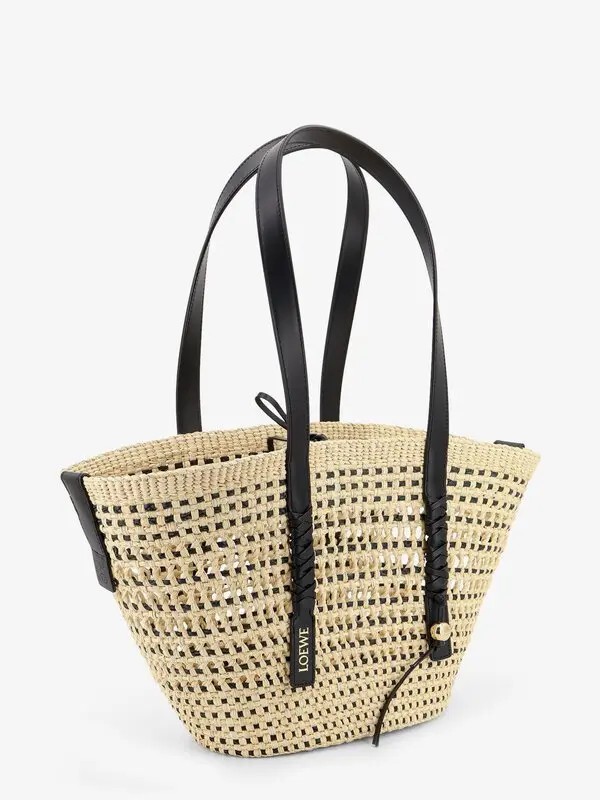 Loewe Paula's Ibiza -braid Raffia And Leather Shoulder Bag