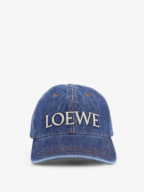 Loewe Paula's Ibiza Blue Denim Hat - Multicolor