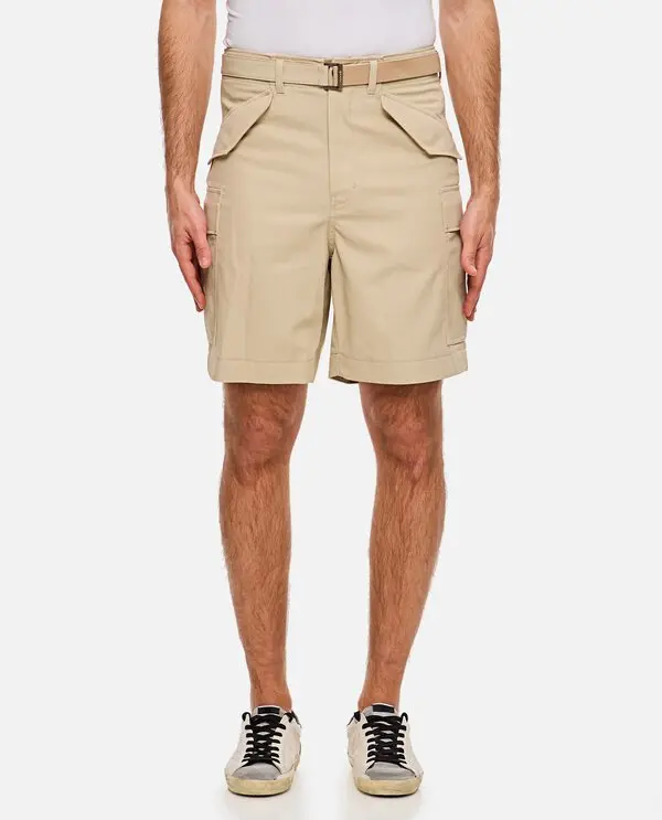 Sacai Cotton Twill Cargo Shorts