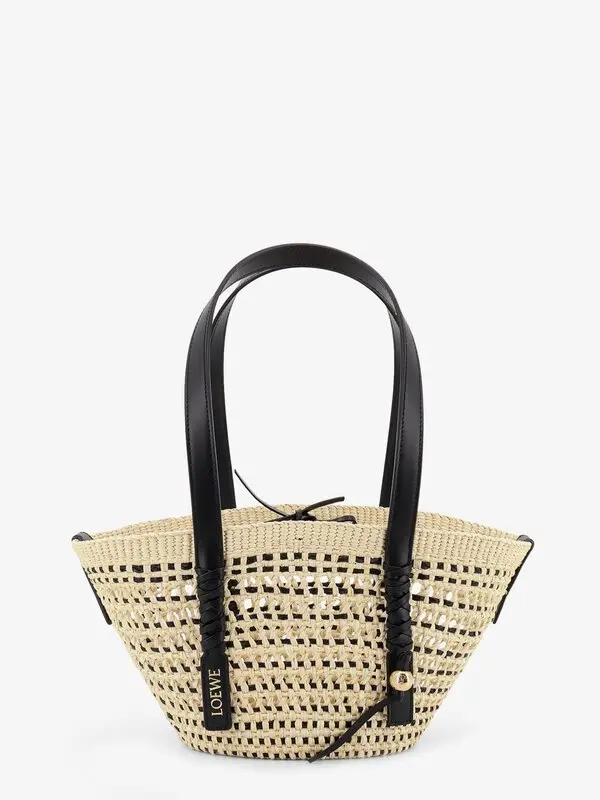 Loewe Paula's Ibiza -braid Basket Small Iraca Palm Leaf Shoulder Bag - Multicolor
