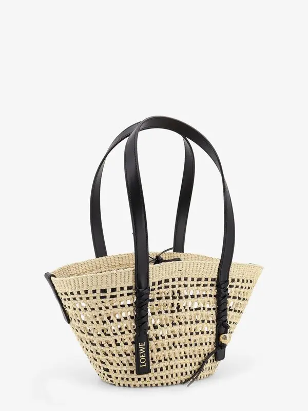 Loewe Braid Basket Small Iraca Palm Leaf Shoulder Bag - Multicolor