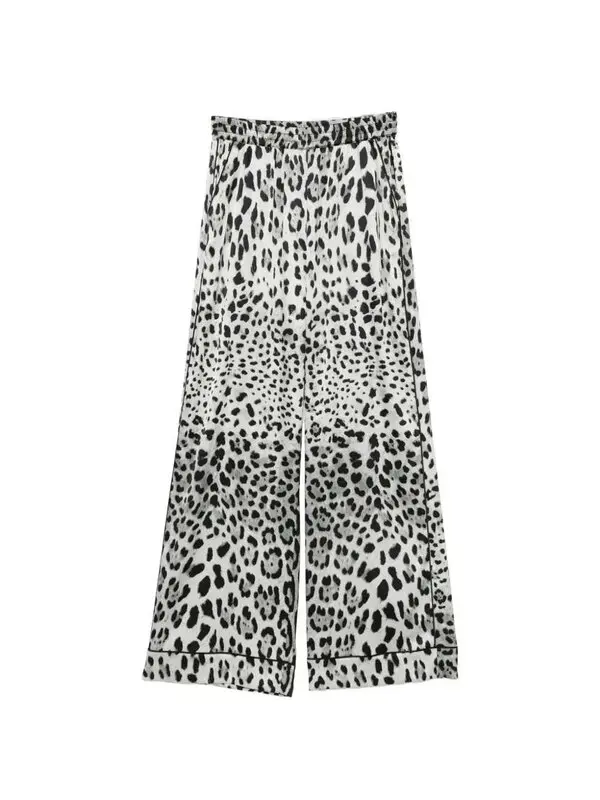 Dolce & Gabbana Leopard Print Palazzo Pants
