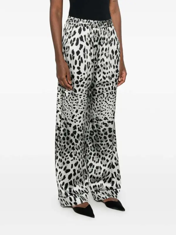 Dolce & Gabbana Leopard Print Palazzo Pants