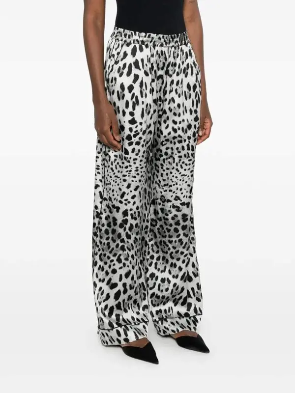 Dolce & Gabbana Leopard Print Palazzo Pants