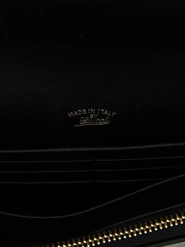 Gucci Horsebit Web Leather Wallet Bag