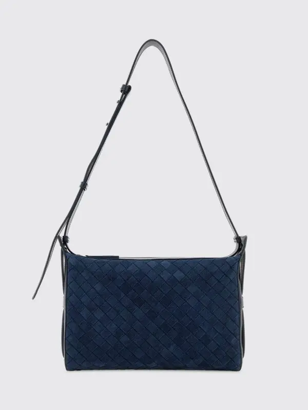 Bottega Veneta Tribeca Woven Suede Shoulder Bag
