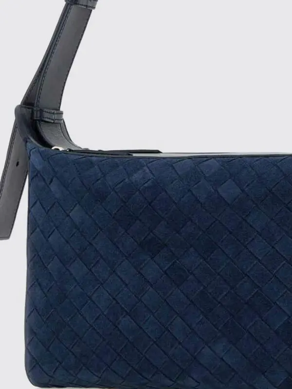 Bottega Veneta Tribeca Woven Suede Shoulder Bag