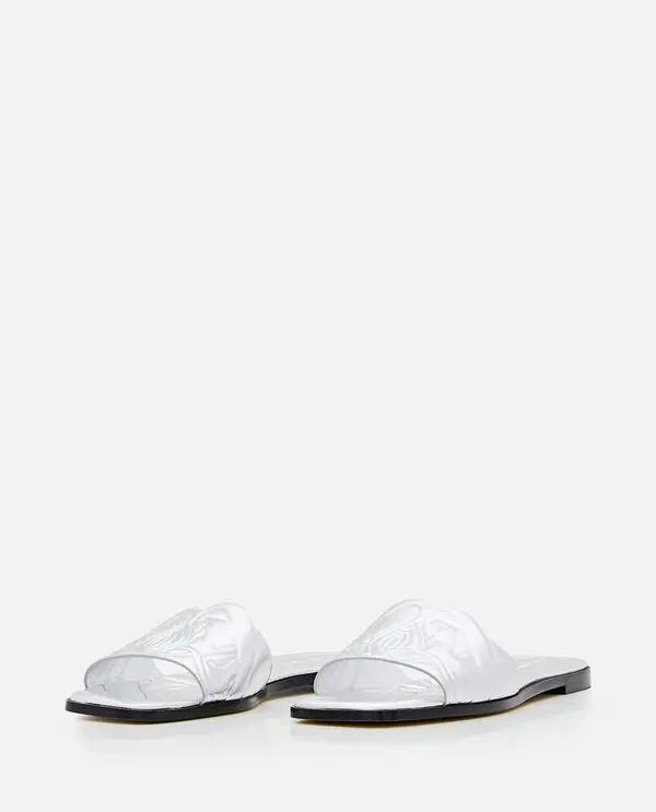 Alexander McQueen Flat Leather Slide Sandal