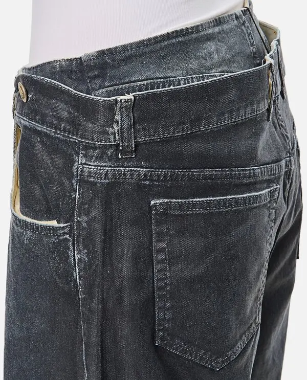 Attico Mat Coated Canvas Long Pants - Multicolor