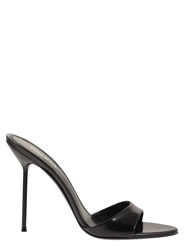 Paris Texas Patent Leather Mule Sandals - Black
