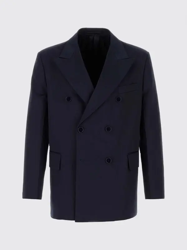 Prada Cotton Double-breasted Blazer - Blue