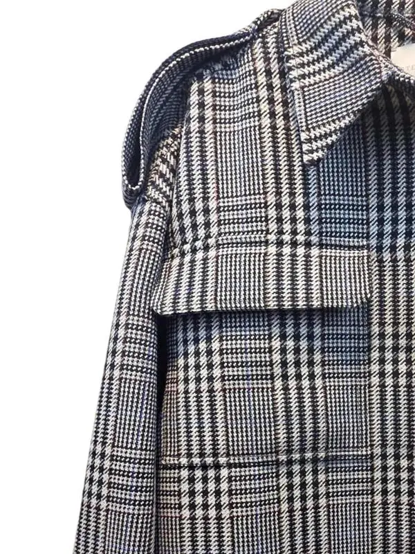 Stella McCartney Plaid Wool Shirt - Gray