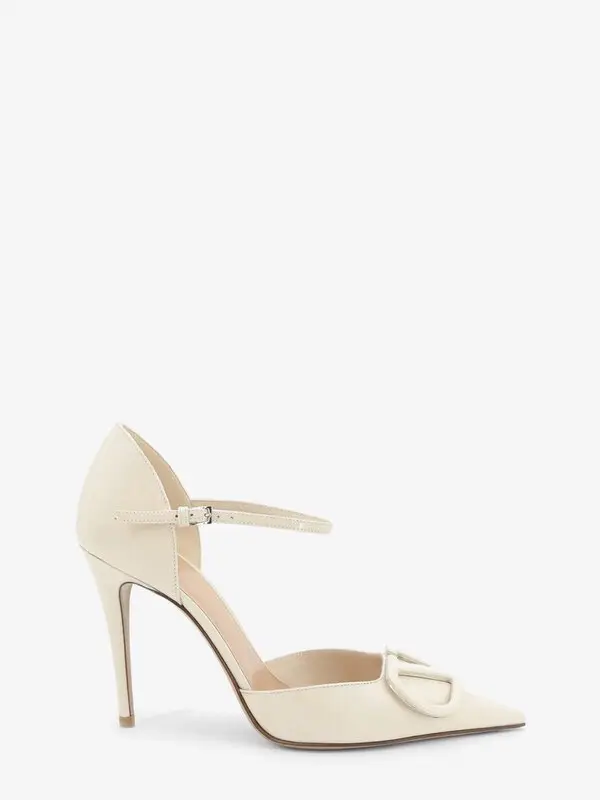 Valentino Garavani D'orsay Patent Pumps With Vlogo Signature - Multicolor