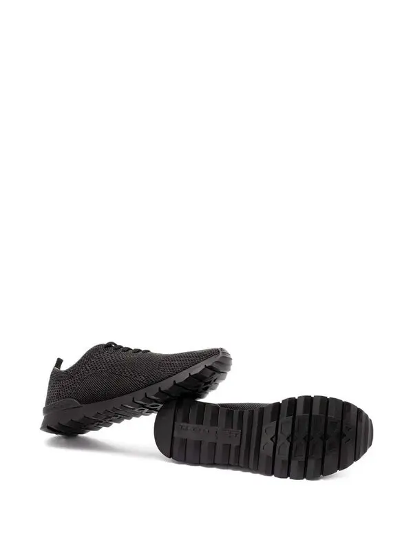 Kiton Lace-up Sneakers - Black