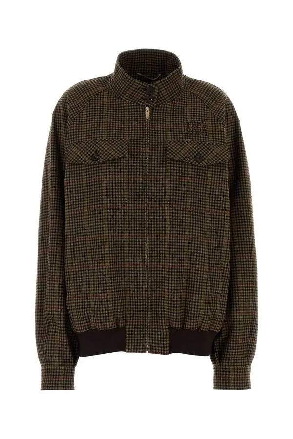 Miu Miu Embroidered Virgin Wool Jacket - Multicolor