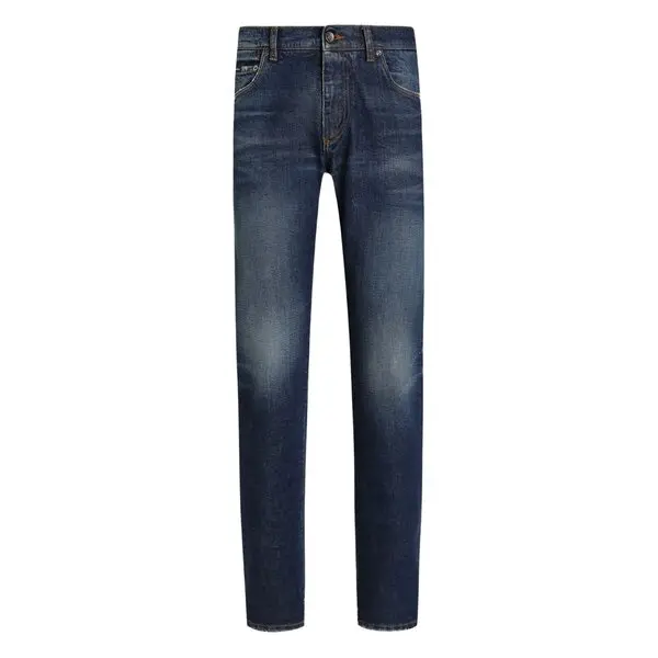 Dolce & Gabbana Regular Straight-leg Denim Jeans - Blue