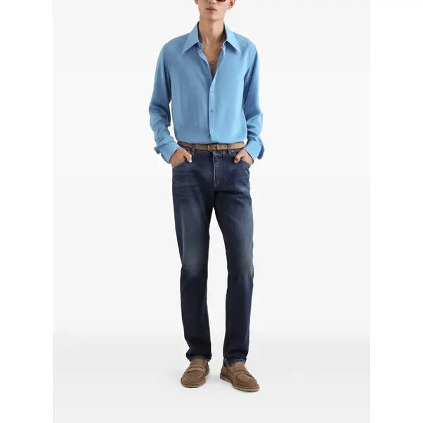 Dolce & Gabbana Regular Straight-leg Denim Jeans - Blue