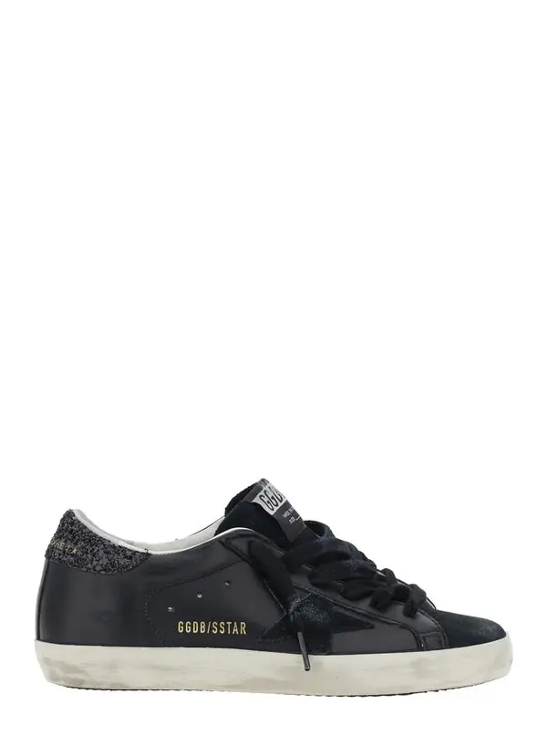 GOLDEN GOOSE Superstar Sneakers In Leather And Suede - Black