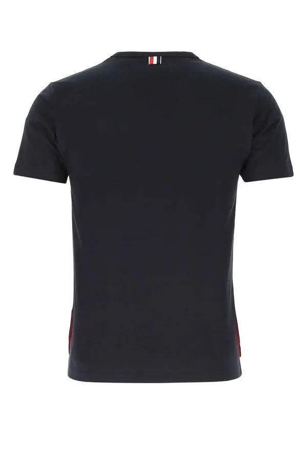 Thom Browne Midnight Cotton T-shirt - Blue