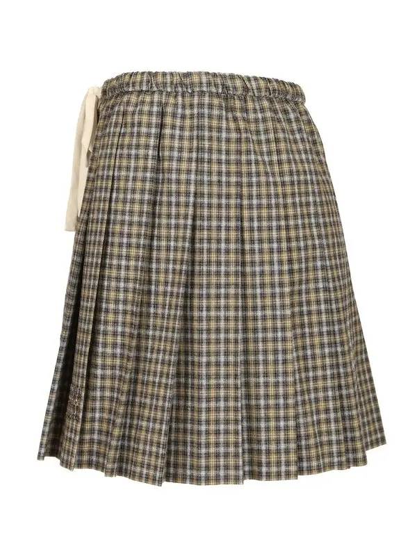 Miu Miu Tartan Miniskirt