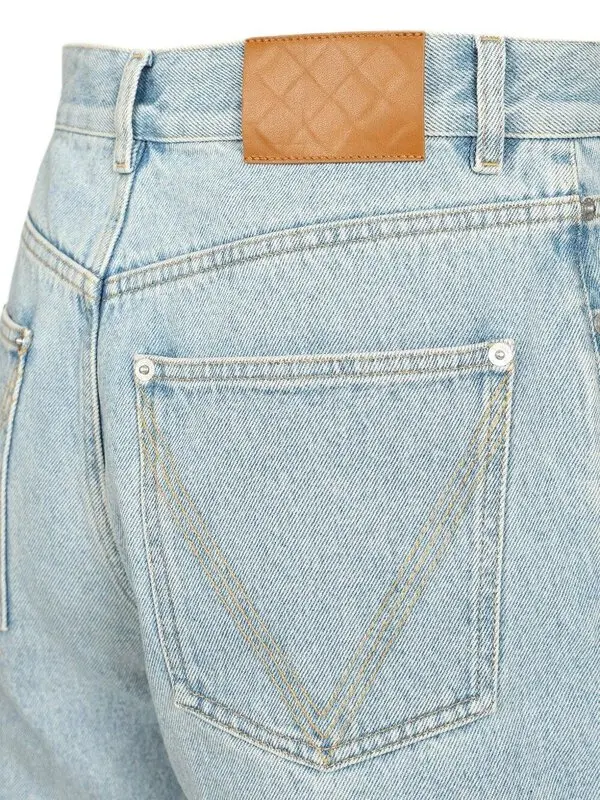 Bottega Veneta Sky Bleached Wide Leg Jeans