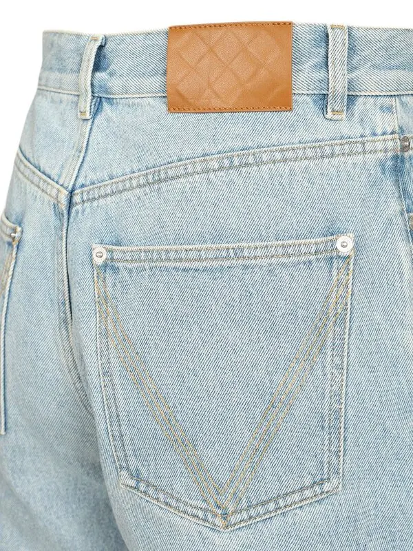 Bottega Veneta Sky Bleached Wide Leg Jeans