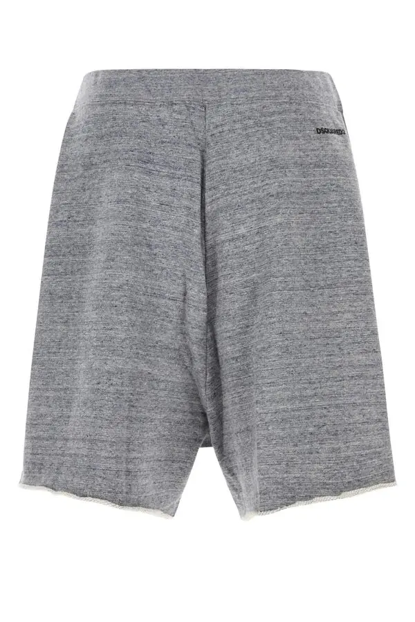 Dsquared2 Grey Cotton Bermuda Shorts