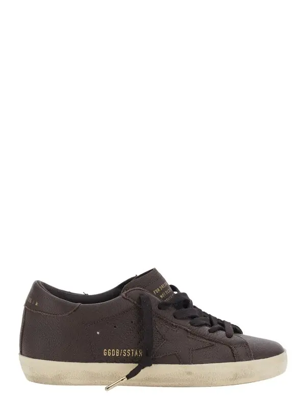 GOLDEN GOOSE Superstar Leather Sneakers - Brown