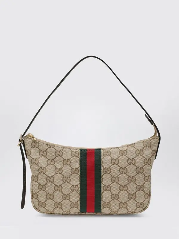 Gucci Monogrammed Lamb Bag - Cream