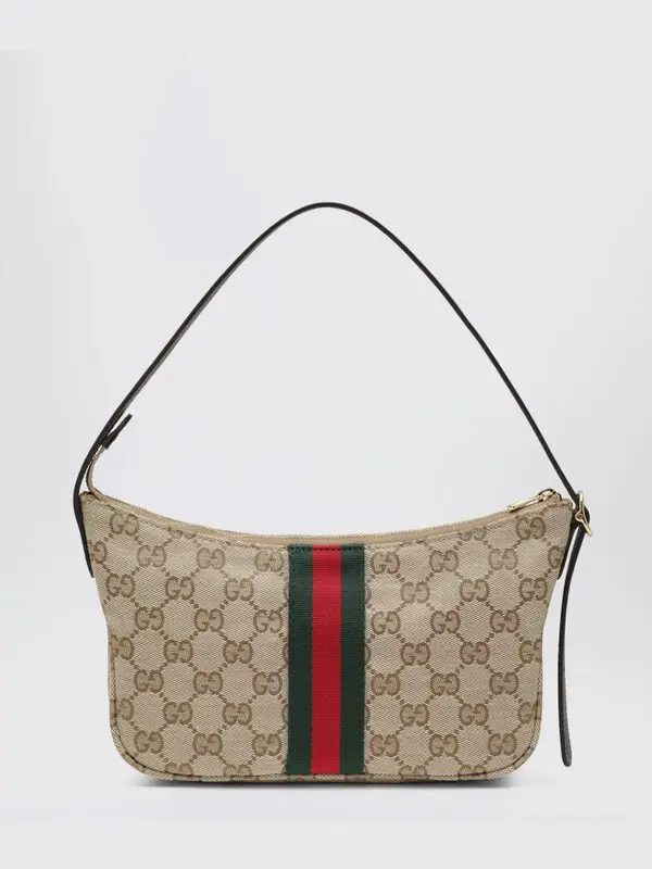 Gucci Monogrammed Lamb Bag - Cream