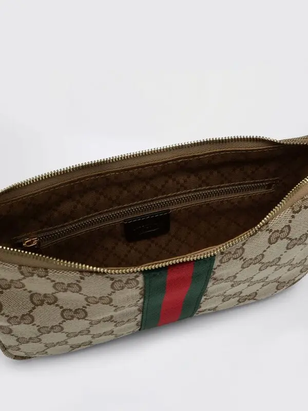 Gucci Monogrammed Lamb Bag - Cream
