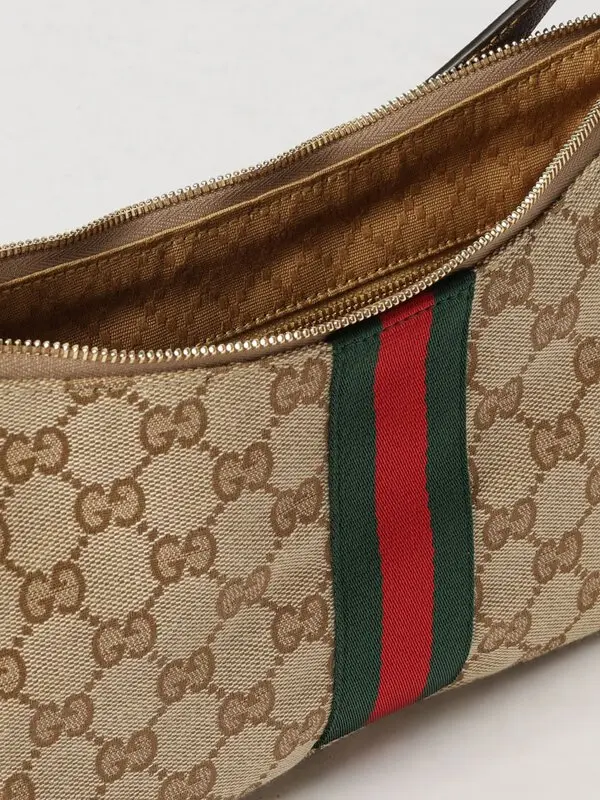 Gucci Monogrammed Lamb Bag - Cream