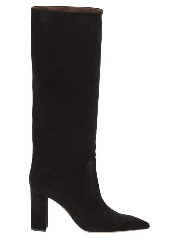 Paris Texas Anja Boot 85 Suede Boot - Black