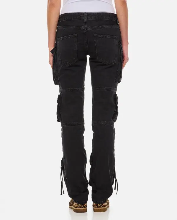 Attico Essie Denim Cargo Pants - Multicolor