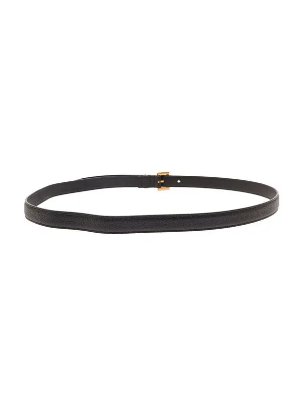 Saint Laurent Leather Cassandre Belt