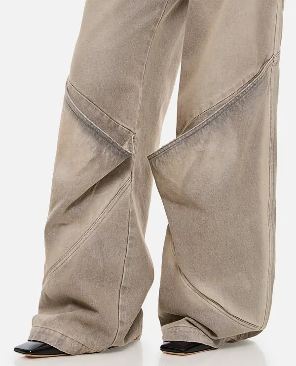 Attico Oversize Denim Pants - Multicolor