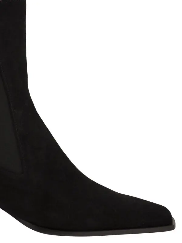 Paris Texas Suede Chelsea Boots - Black