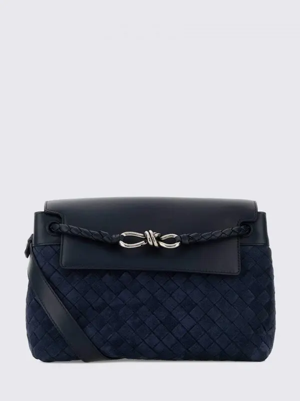 Bottega Veneta Andiamo Bag In Woven Suede