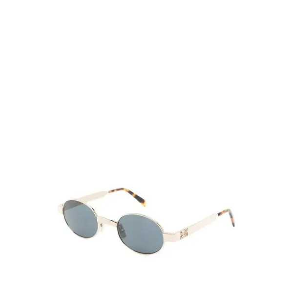 Miu Miu Acetate Sunglasses - Gold