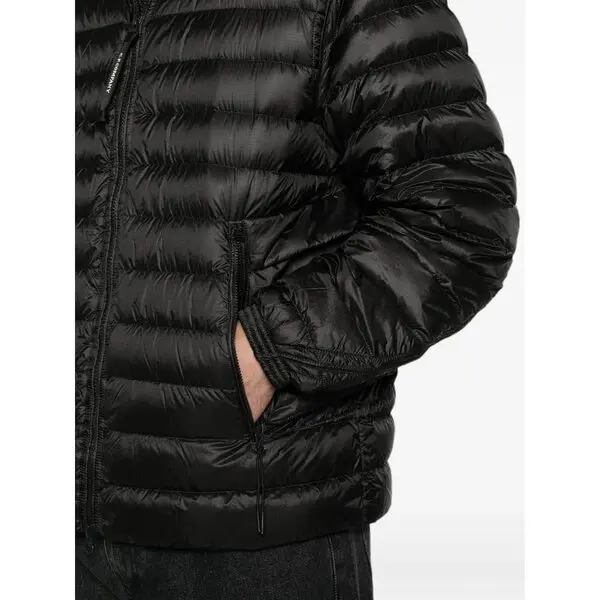 C.P. COMPANY Padded & Down Ripstop Jacket - Black