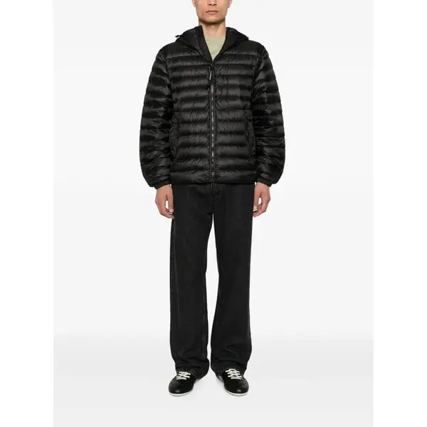 C.P. COMPANY Padded & Down Ripstop Jacket - Black