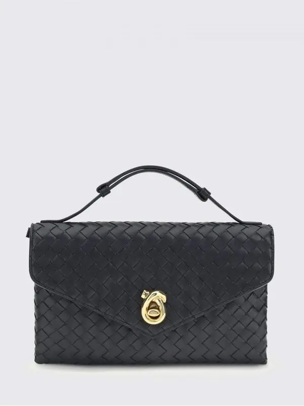 Bottega Veneta Knot Lock Woven Leather Bag - Blue