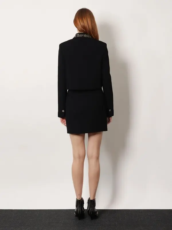 Versace Virgin Wool Mini Skirt