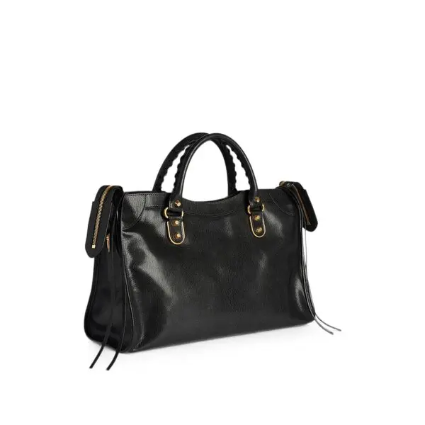 Balenciaga Goat Skin Tote Bag - Black