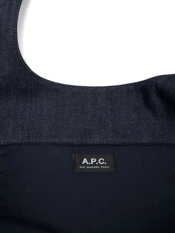 A.p.c. Ninon Cotton Tote Bag - Blue