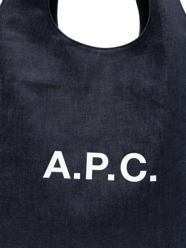 A.p.c. Ninon Cotton Tote Bag - Blue